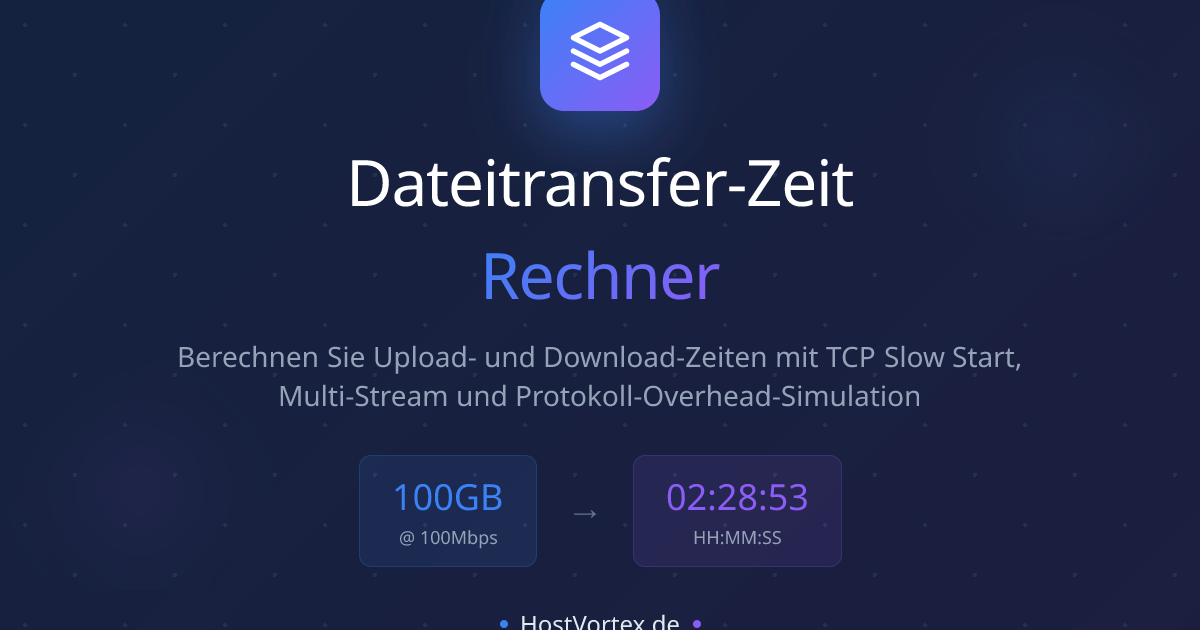 Upload Zeit Berechnen